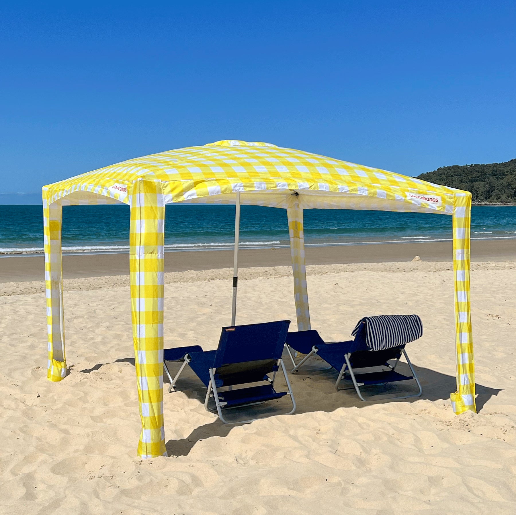 CoolCabana - The World's Best Beach Shelter 8' x 8' and 6' x 6' | UPF ...